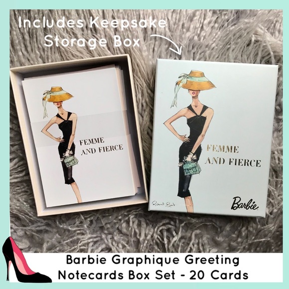 Barbie | Office | Barbie Graphique Greeting Notecards Box 2 Cards ...